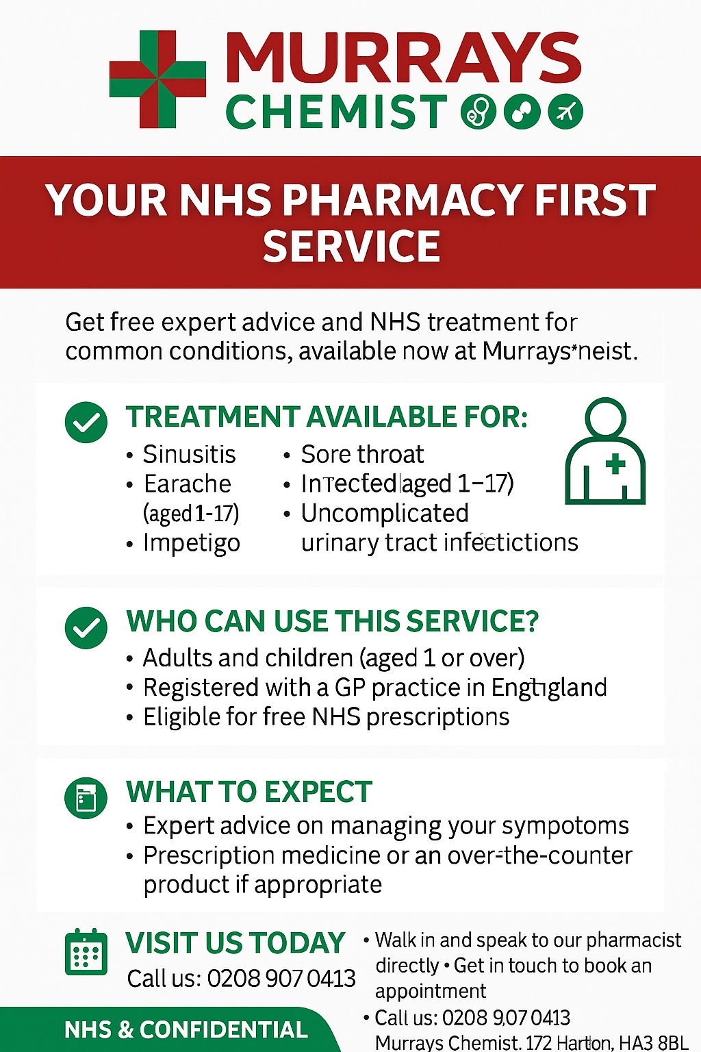 NHS Pharmacy First - Murrays Chemist
